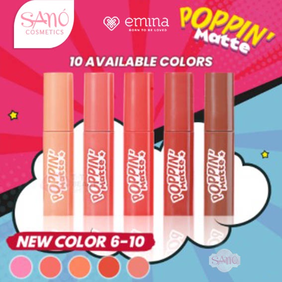 Jual EMINA POPPIN MATTE Series Lip Cream | Shopee Indonesia