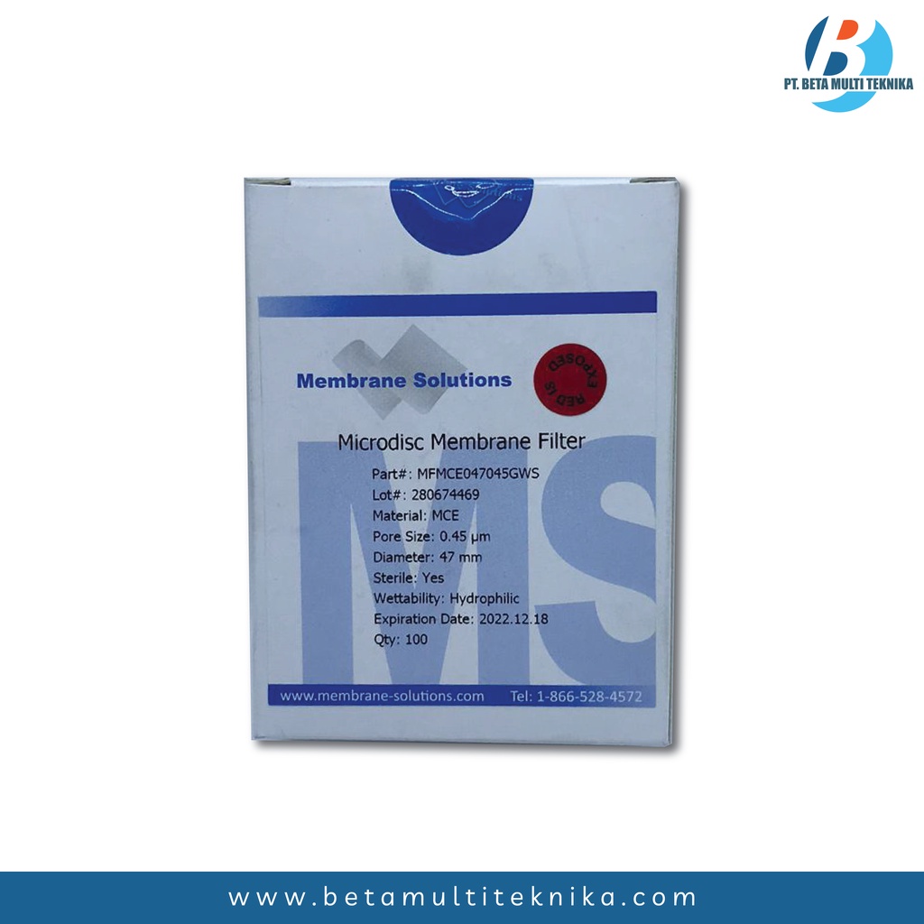 Jual MCE Microdisc Membrane Filter Hydrophilic - Membrane Solutions ...