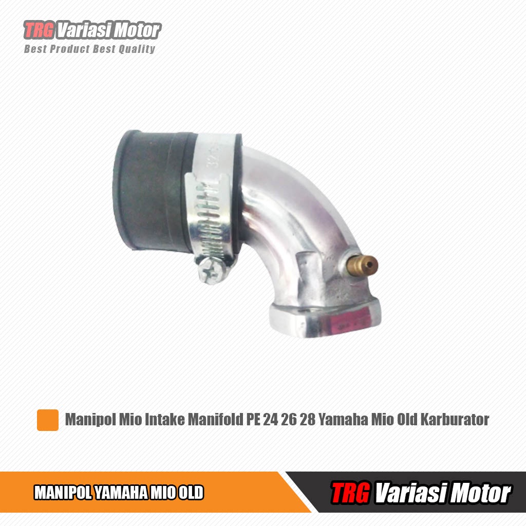 Jual Manipol Mio Intake Manifold PE 24 26 28 TRG Silver Chrome Untuk ...