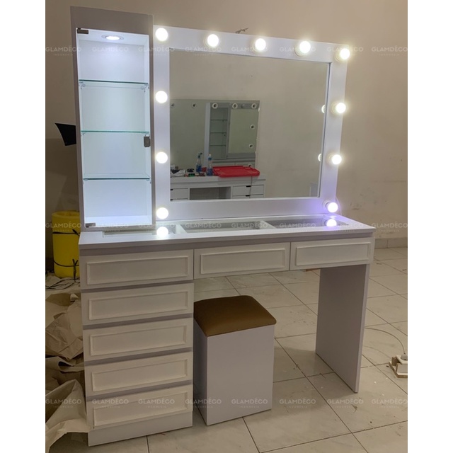 Jual Meja Rias Lampu Minimalis Cermin Vanity | Shopee Indonesia