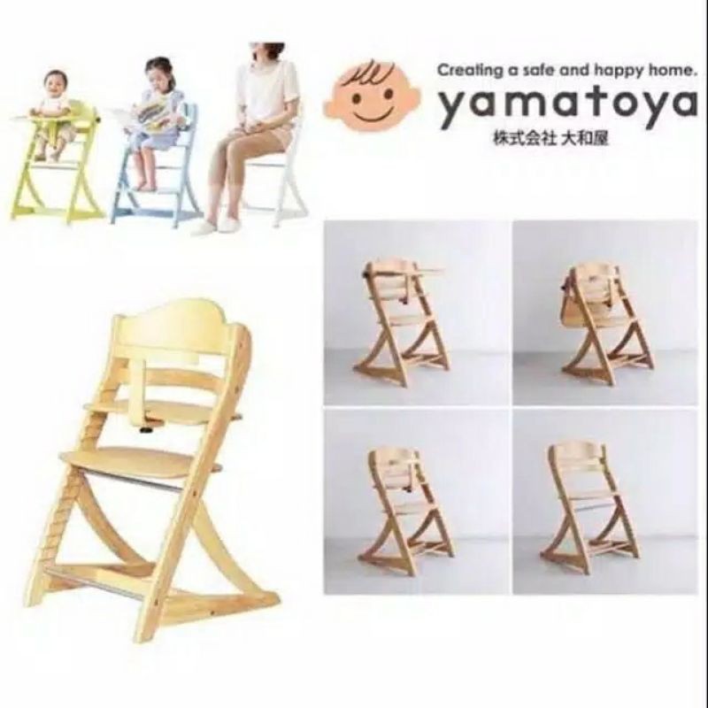Jual Yamatoya Suku-Suku Plus Table High Chair / Kursi Makan Bayi | Shopee Indonesia