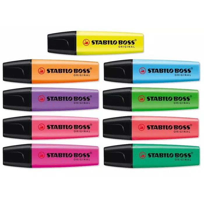 Jual Stabilo BOSS ORIGINAL Colour Highlighter Textliner Text Color High Lighter Liner | Shopee ...