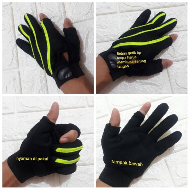 Jual SARUNG TANGAN FULL LIS WARNA | Shopee Indonesia