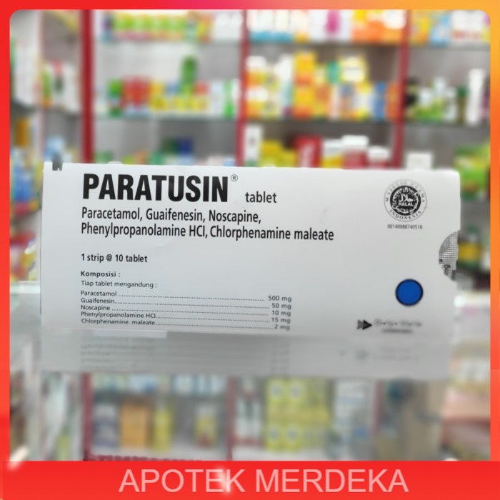 Jual paratusin 1 strip 10 tablet / obat batuk flu pilek dewasa | Shopee ...