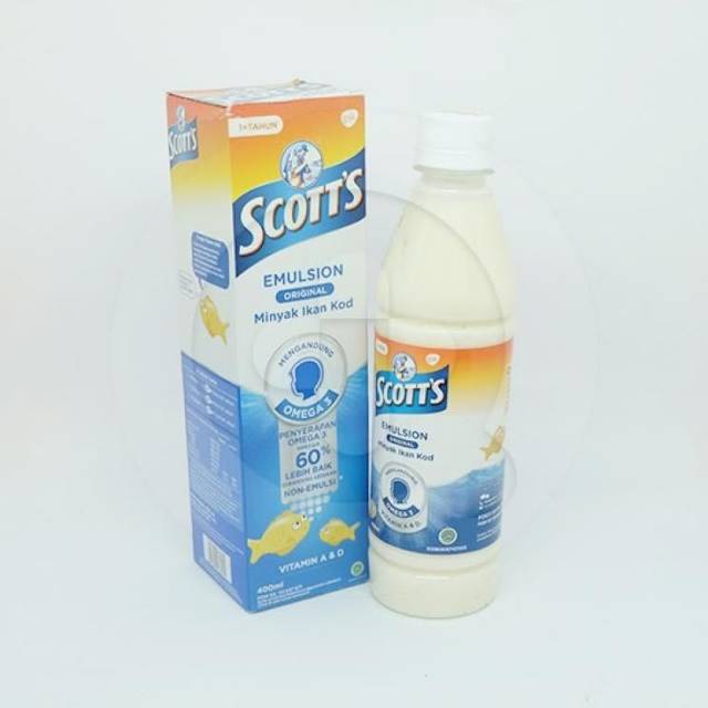 Jual SCOTT'S EMULSION Original Sirup, 400ml | Shopee Indonesia