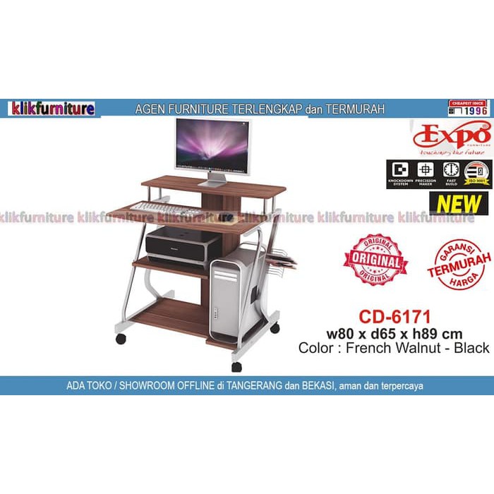 Jual CD 6171 EXPO Meja Komputer Besi Indonesia|Shopee Indonesia