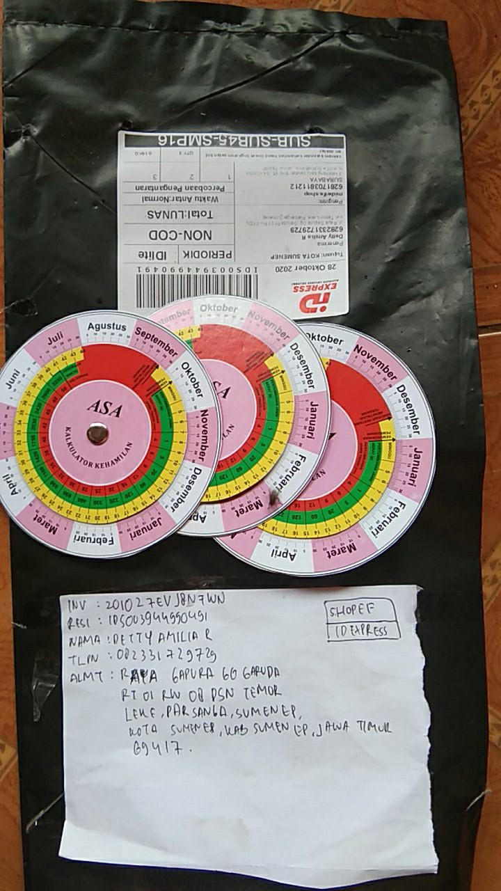 cakram kalender kehamilan hamil linset lingkaran setan bidan dokter ...