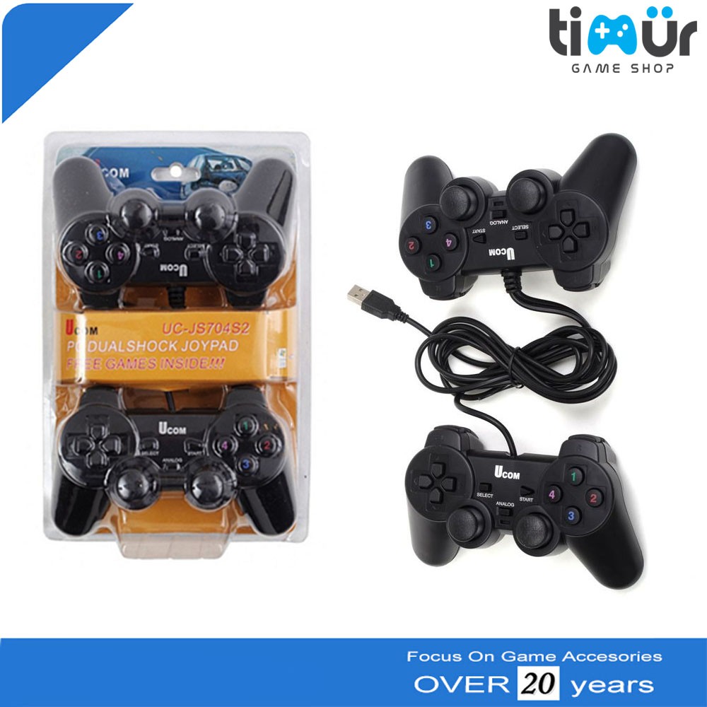 Jual Double Joystick Gamepad USB Stik Stick DualShock Komputer PC ...