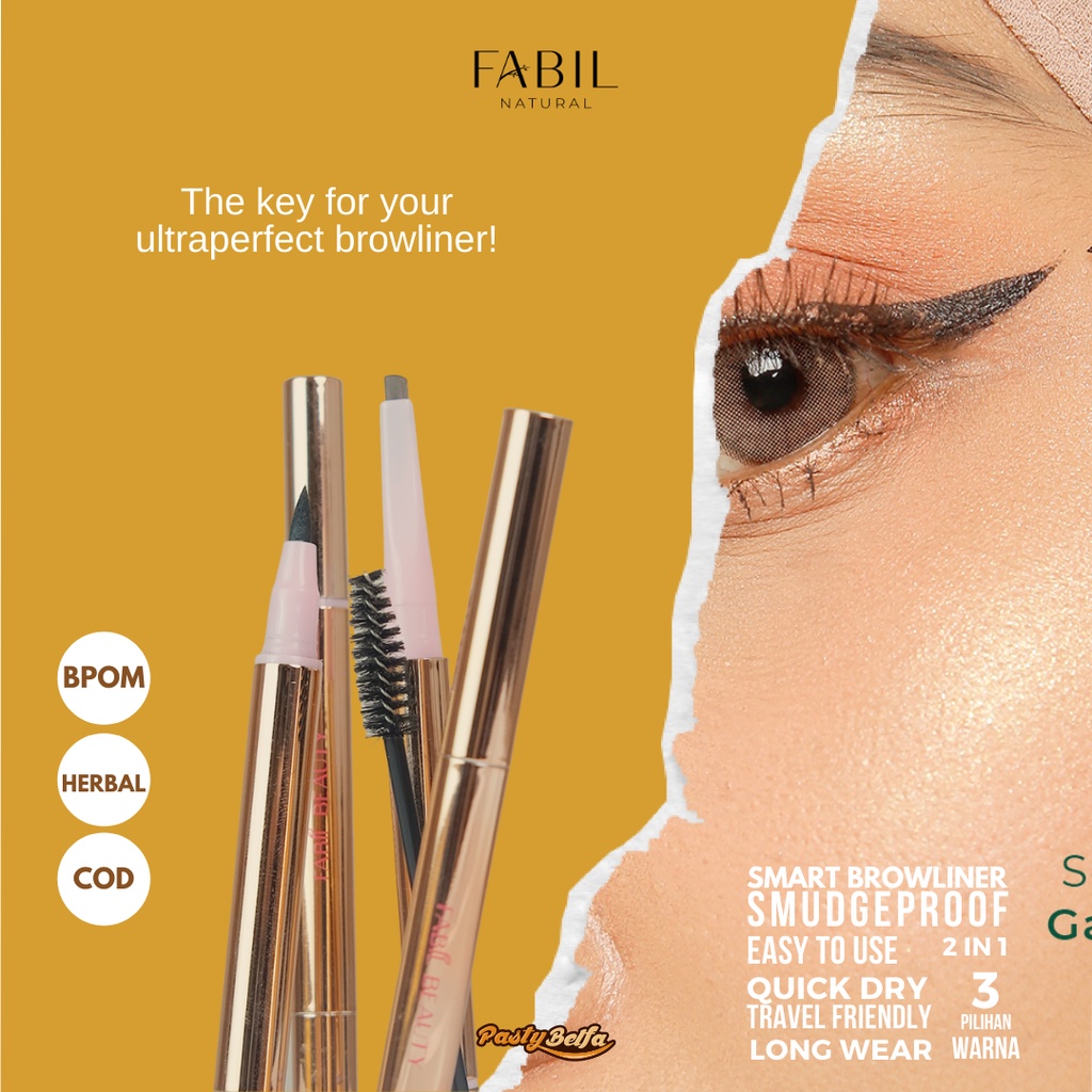 Jual Smart Browliner 2 in 1 Fabil Kombinasi Eyebrow dan Eyeliner dalam ...