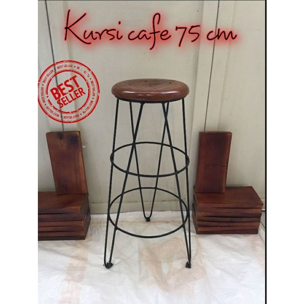 Jual kursi mini bar 75 cm bangku kafe kursi kafe kursi bar bangku bar ...