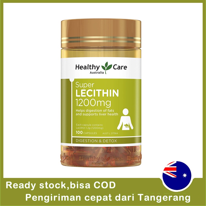 Jual Healthy Care Super Lecithin 1200mg 100 tablet kapsul | Shopee ...