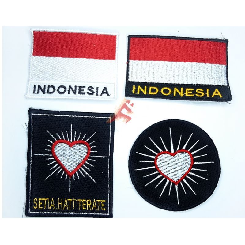 Jual Emblem Bordir PSHT bulat/Emblem Bordir/Emblem Indonesia/Emblem ...