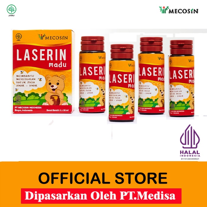 Jual LASERIN Madu 30 ml | Sirup Obat Batuk Anak | Obat Batuk Herbal ...