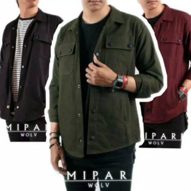 Jual OUTERWEAR SEMI PARKA / JAKET TRUCKER CANVAS / KEMEJA KANVAS ...