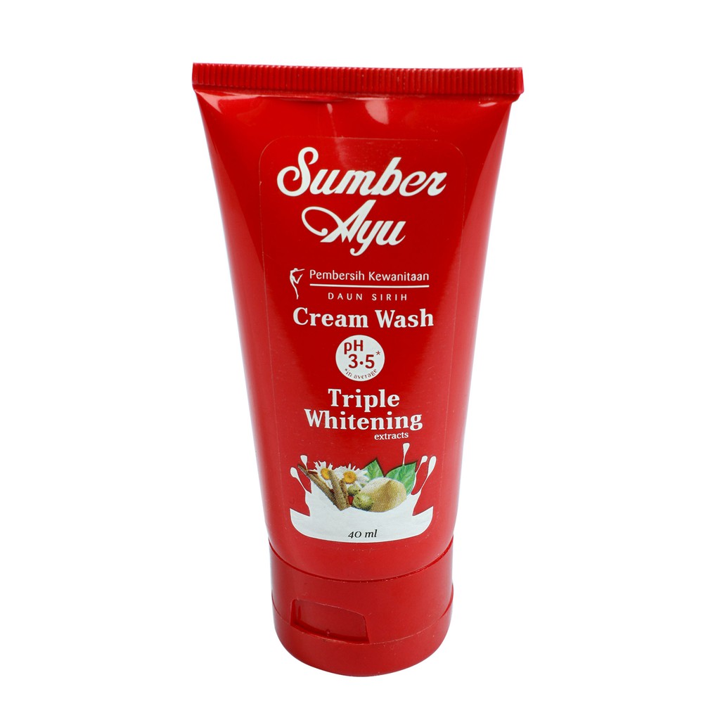 Jual SUMBER AYU CREAM WASH TRIPLE WHITENING 75 ML | Shopee Indonesia