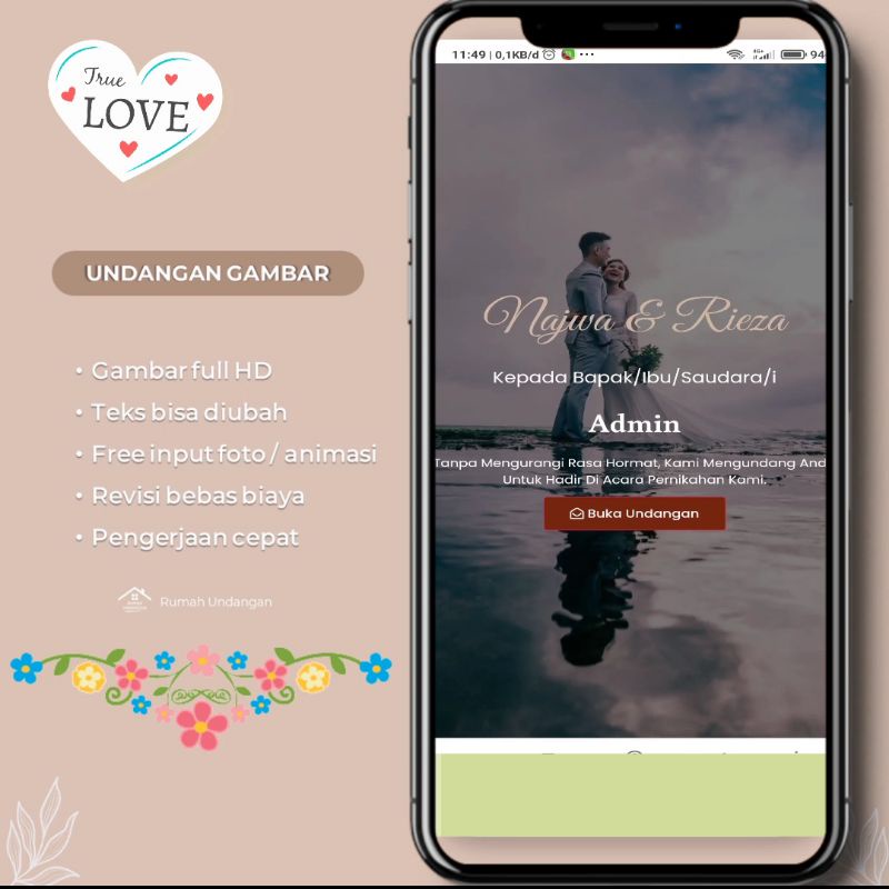 Jual Undangan Digital online Web Website Undangan Pernikahan Onlin|R04 ...