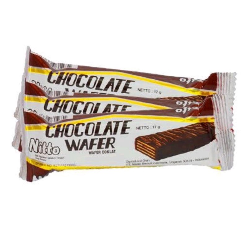 Jual Nitto Wafer Coklat isi 10 pcs Indonesia|Shopee Indonesia
