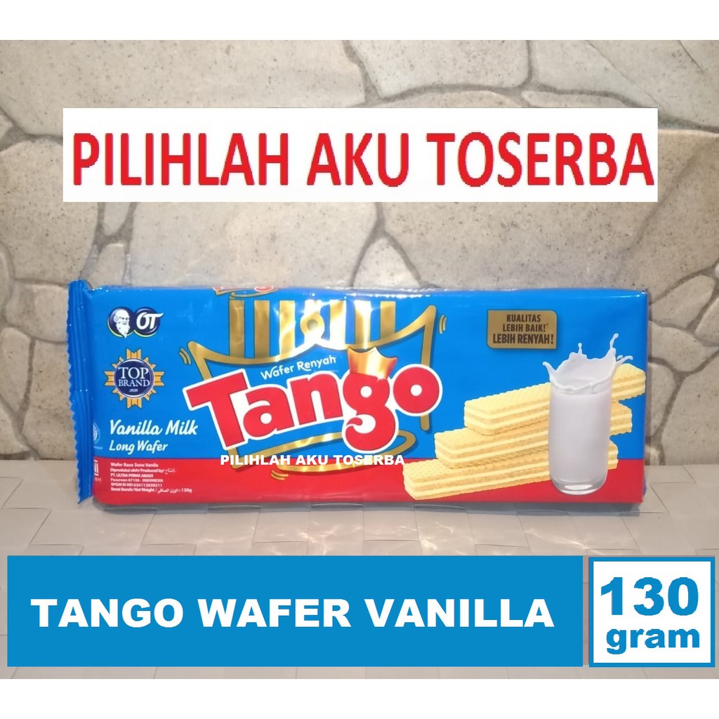 Jual Tango Wafer VANILLA 130 gr - (HARGA SATUAN) Indonesia|Shopee Indonesia