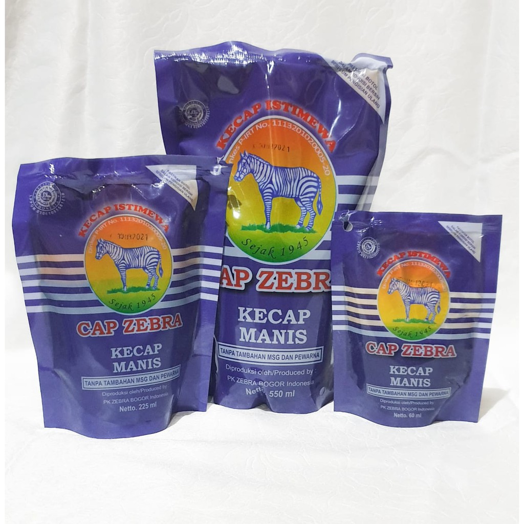 Jual KECAP MANIS ZEBRA SACHET 60 ML | Shopee Indonesia