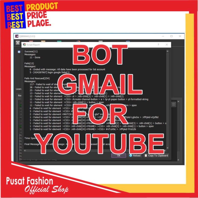 Jual Pusatpro - Promo Bergaransi Bot Gmail For Youtube Premium Fys2R | Shopee Indonesia