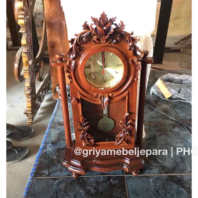Jual Jam kayu jati antik & unik | Shopee Indonesia