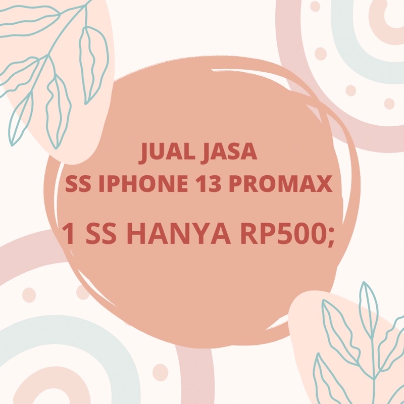 Jual jasa ss iphone 13 promax | Shopee Indonesia