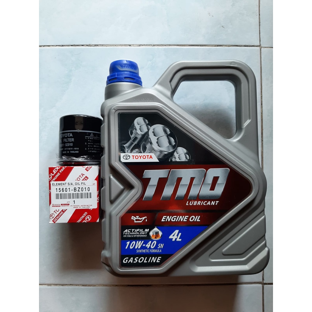 Jual 1 PAKET TMO Oli Mesin TOYOTA AVANZA / RUSH / Agya, 4 Liter Oli ...