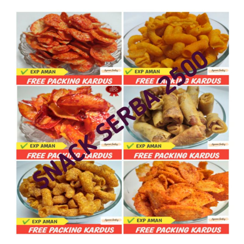 Jual Snack camilan serba 2500 / makanan ringan / cemilan kiloan ...
