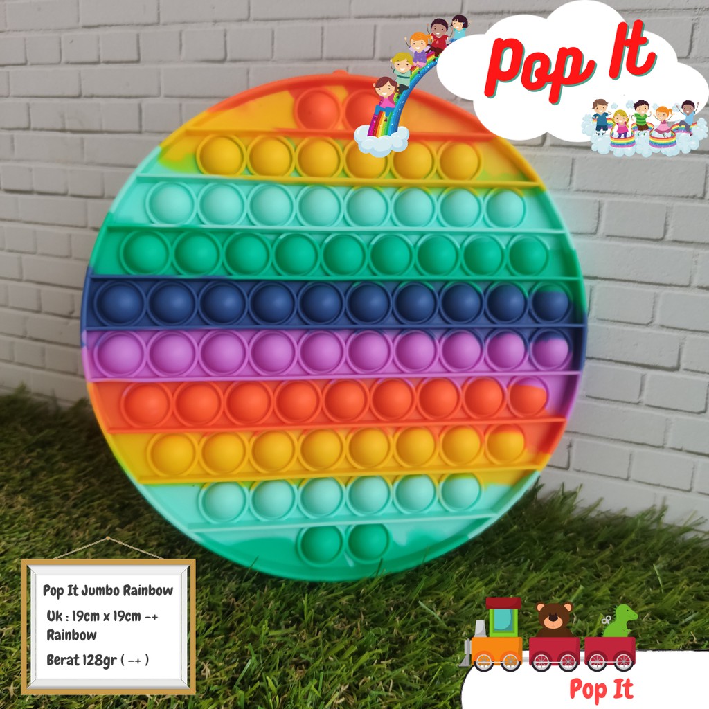 Jual [JUMBO-BULAT RAINBOW] Pop It JUMBO BULAT RAINBOW / Pop It Big Size ...