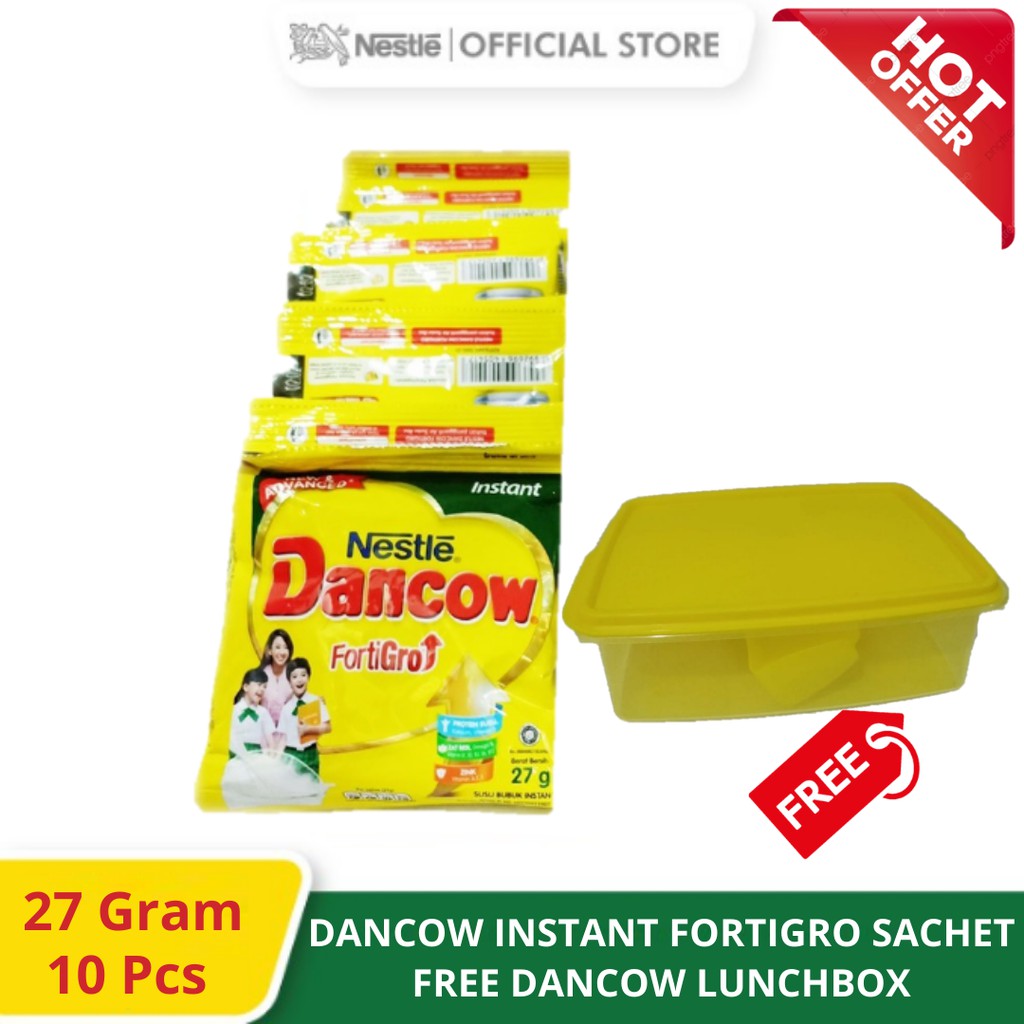 Jual PAKET PROMO !!!! DANCOW INSTANT FORTIGRO SACHET 27g (1 RENCENG ...