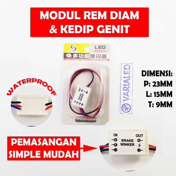 Jual Modul Rem Kedip Genit LED 2 Mode Mini Diam dan Double Flash ...