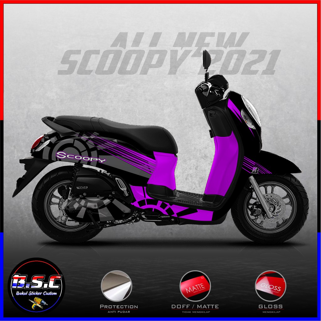 Jual Sticker Decal FULL BODY + FULL PART Scoopy FI Scoopy 2021 Motif ...