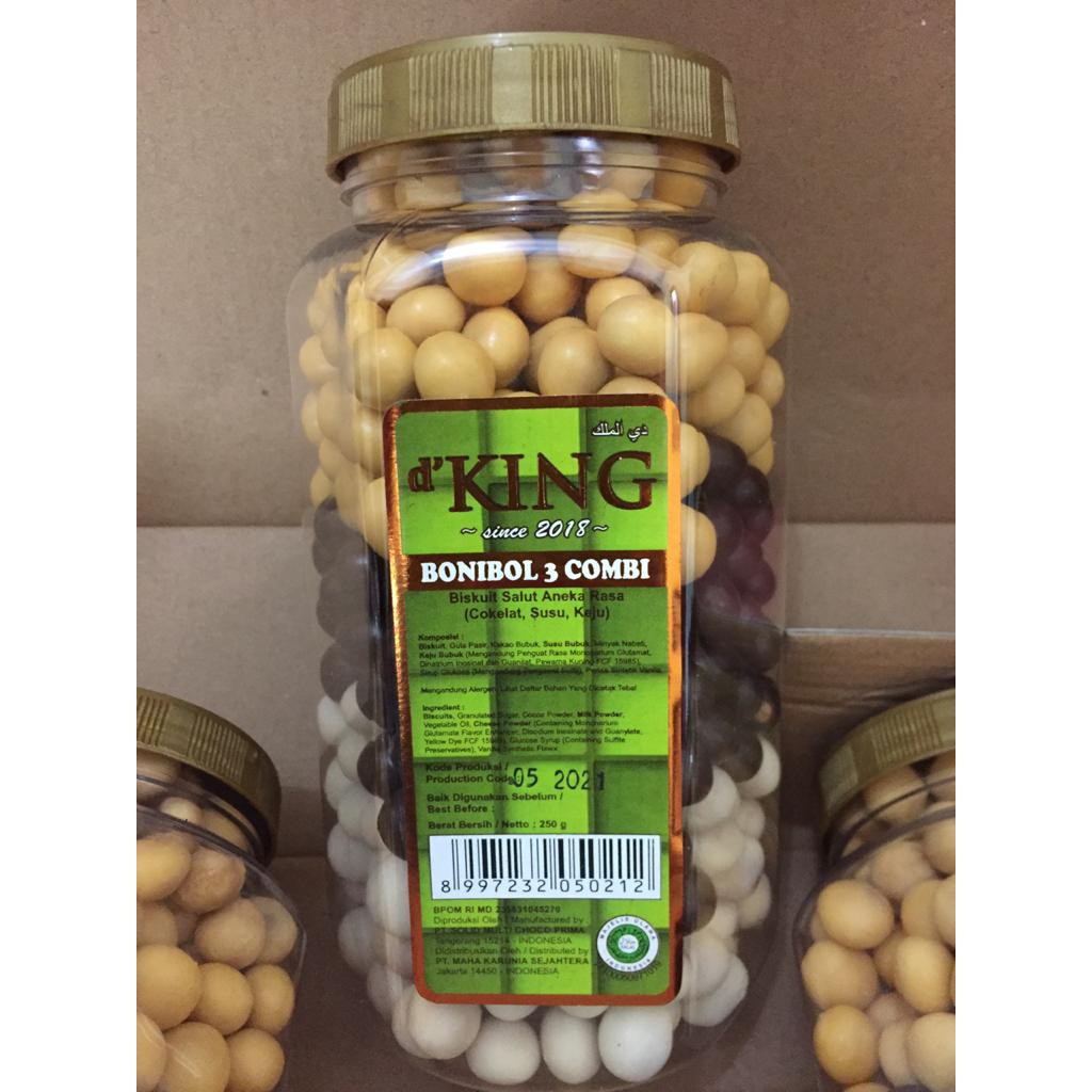 Jual Bonibol D'King Combi 3 Rasa harga per toples (TOPLES) | Shopee ...