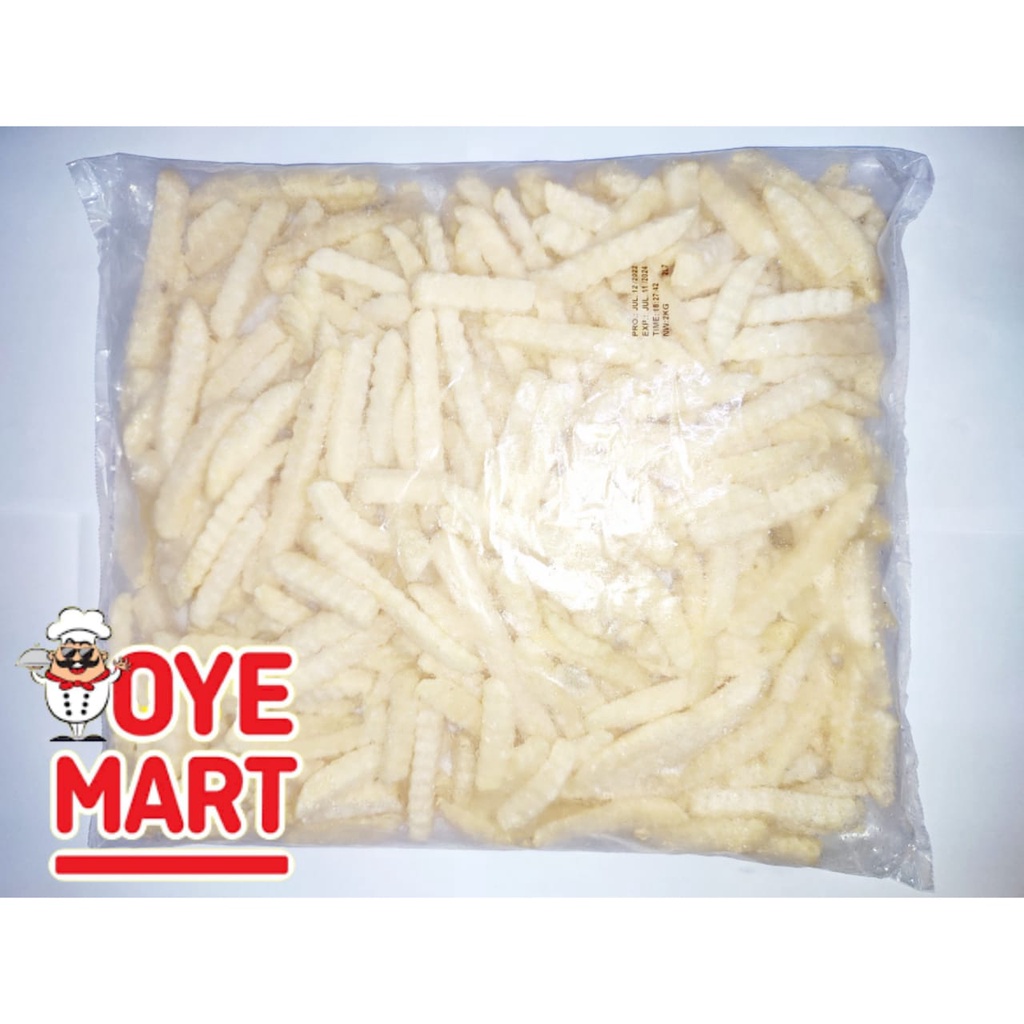 Jual SNOWVALLEY KENTANG CRINKLE CUT 2KG / KENTANG GORENG BEKU / FRENCH ...