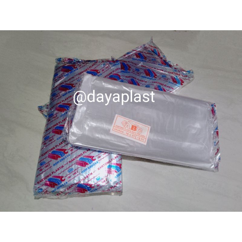 Jual PLASTIK bening 1 1/2 KG (18x27cm) | Shopee Indonesia