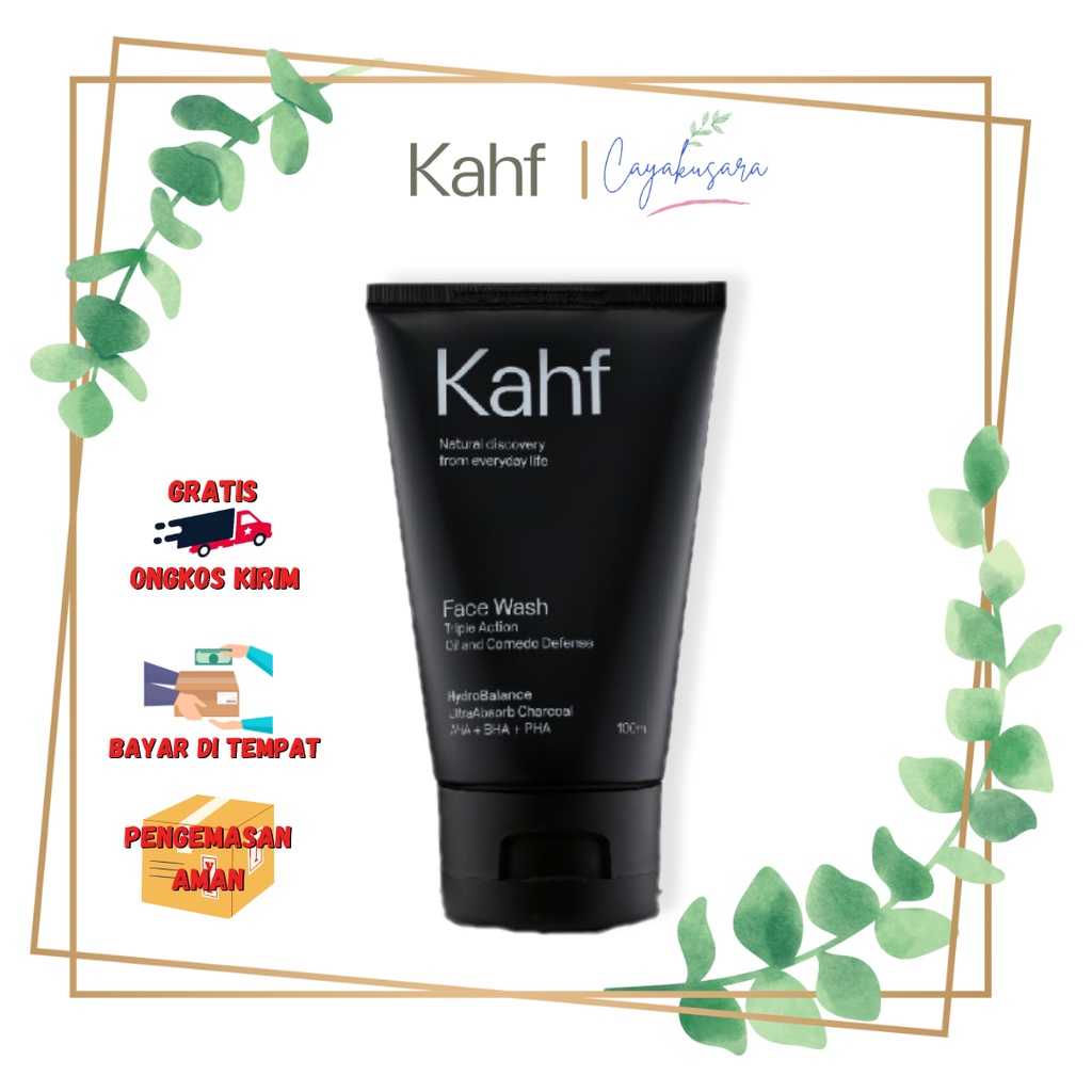 Jual Kahf Triple Action Oil and Comedo Defense Face Wash 100 ml - Sabun ...
