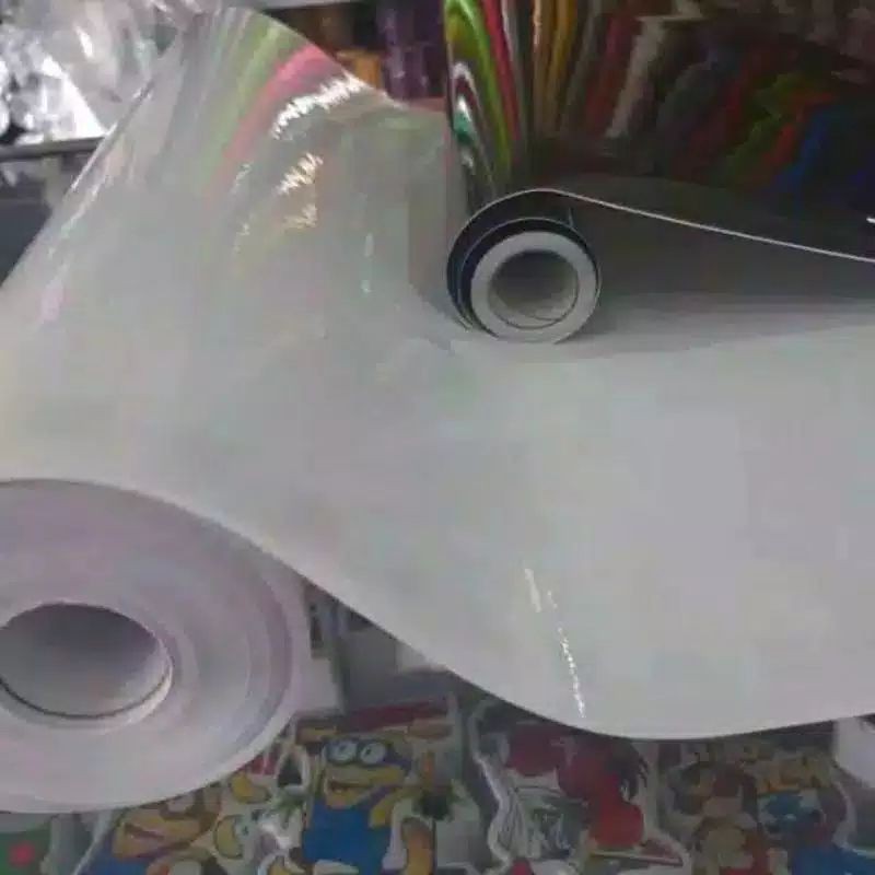 Jual Stiker Sticker Skotlet Transparan Stiker Bening Stiker Putih Glossy Skotlet Putih Doff ...