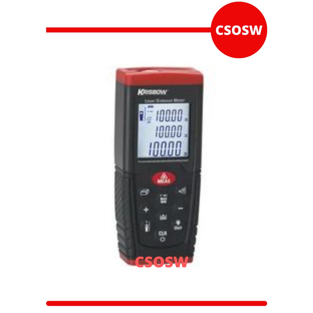 Jual Krisbow Meteran Laser Digital Compact 100 Mtr Pengukur Jarak Laser ...