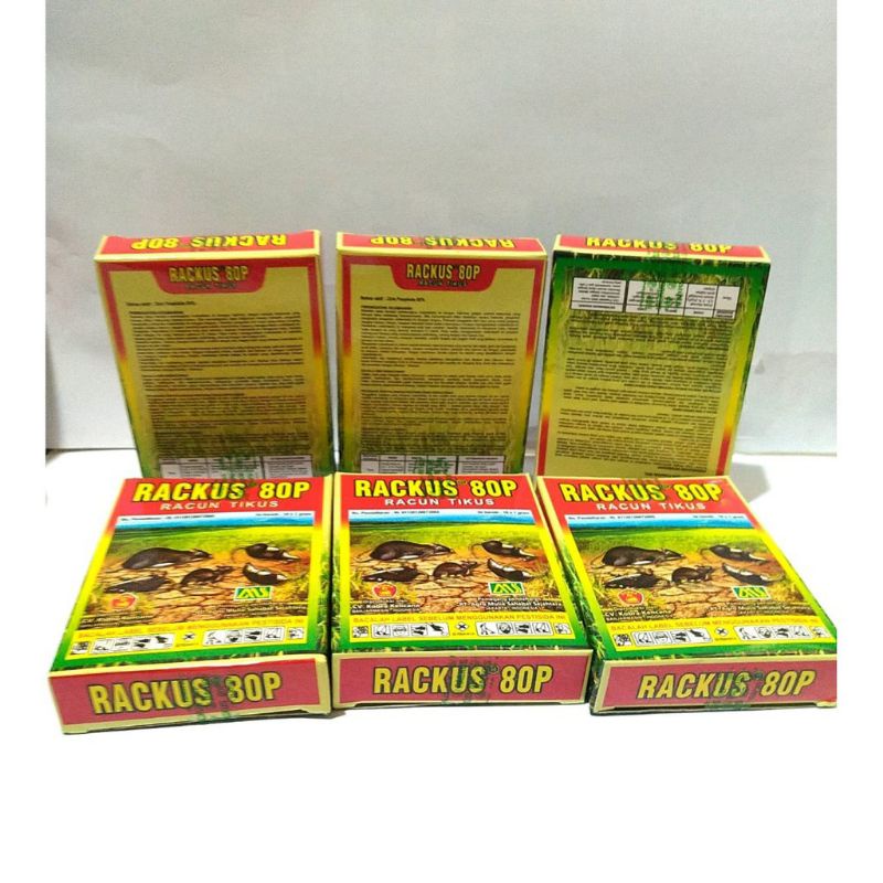 Jual Racun Tikus Rackus 80P 1 Box Isi 10 Sachet | Shopee Indonesia