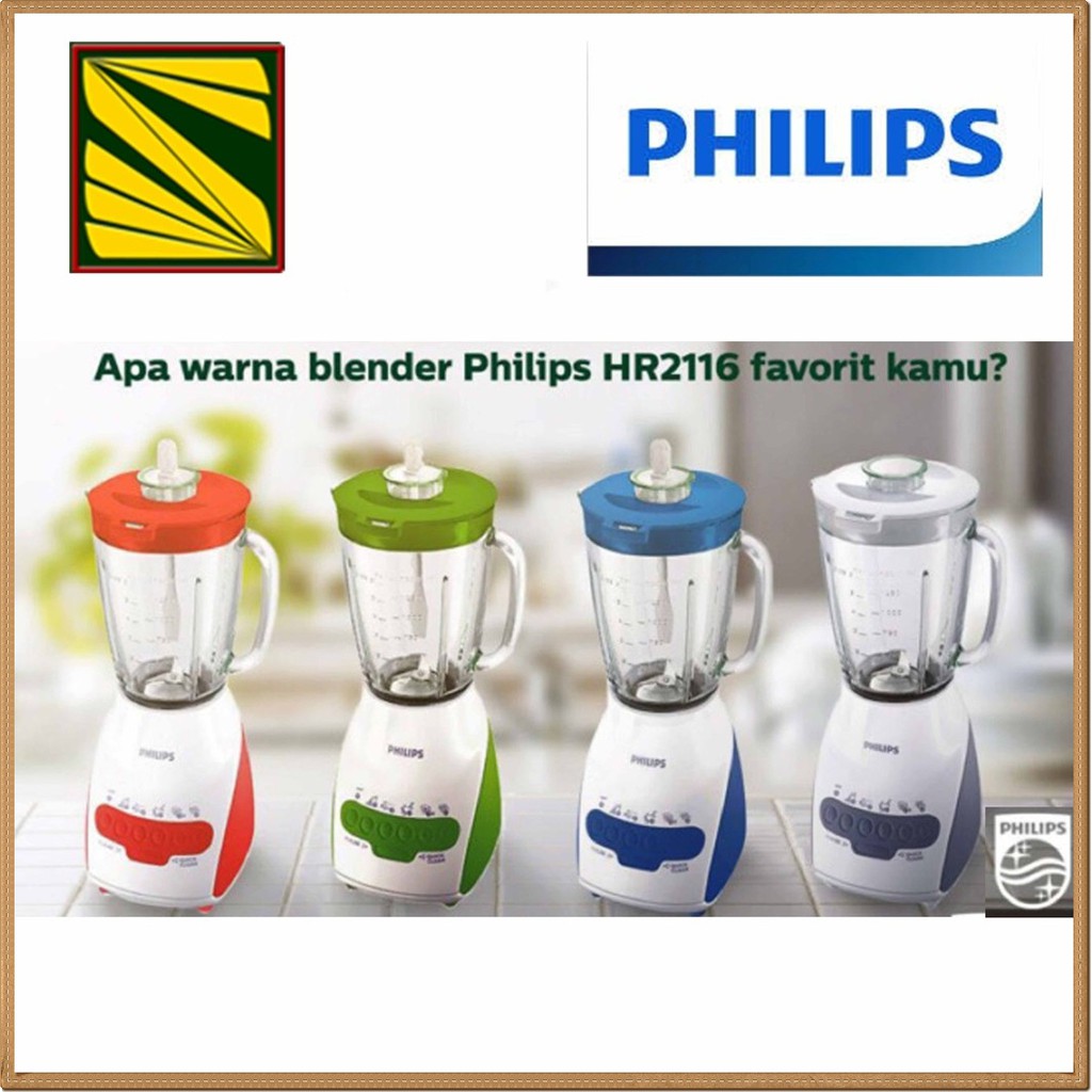 Jual Philips Blender HR 2116 Blender Kaca / Glass jar | Shopee Indonesia