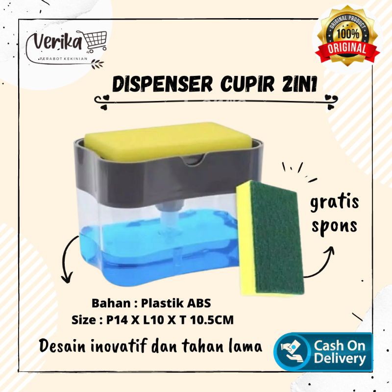Jual Tempat Spon Spons Sponge Cuci Piring Dispenser Sabun Cair Pump ...