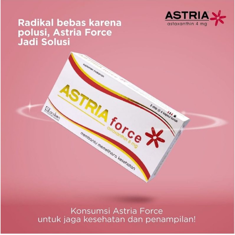 Jual astria force astaxanthin 6mg ( isi 2 strip @6 capsule ) | Shopee Indonesia