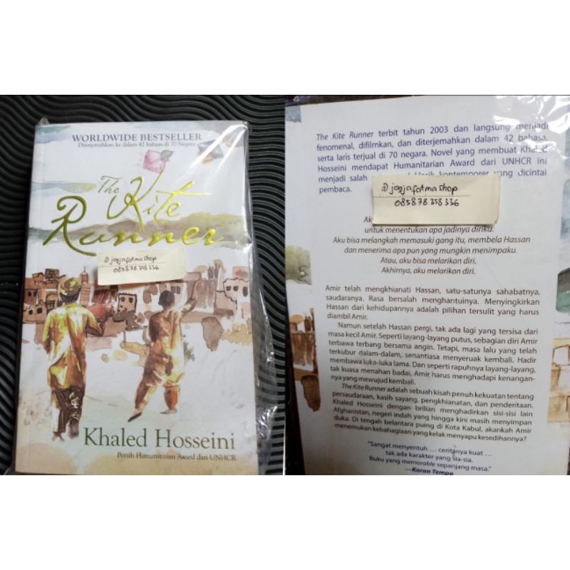 Jual buku novel the kite runner Khaled Hosseini Pelari Layang Layang ...