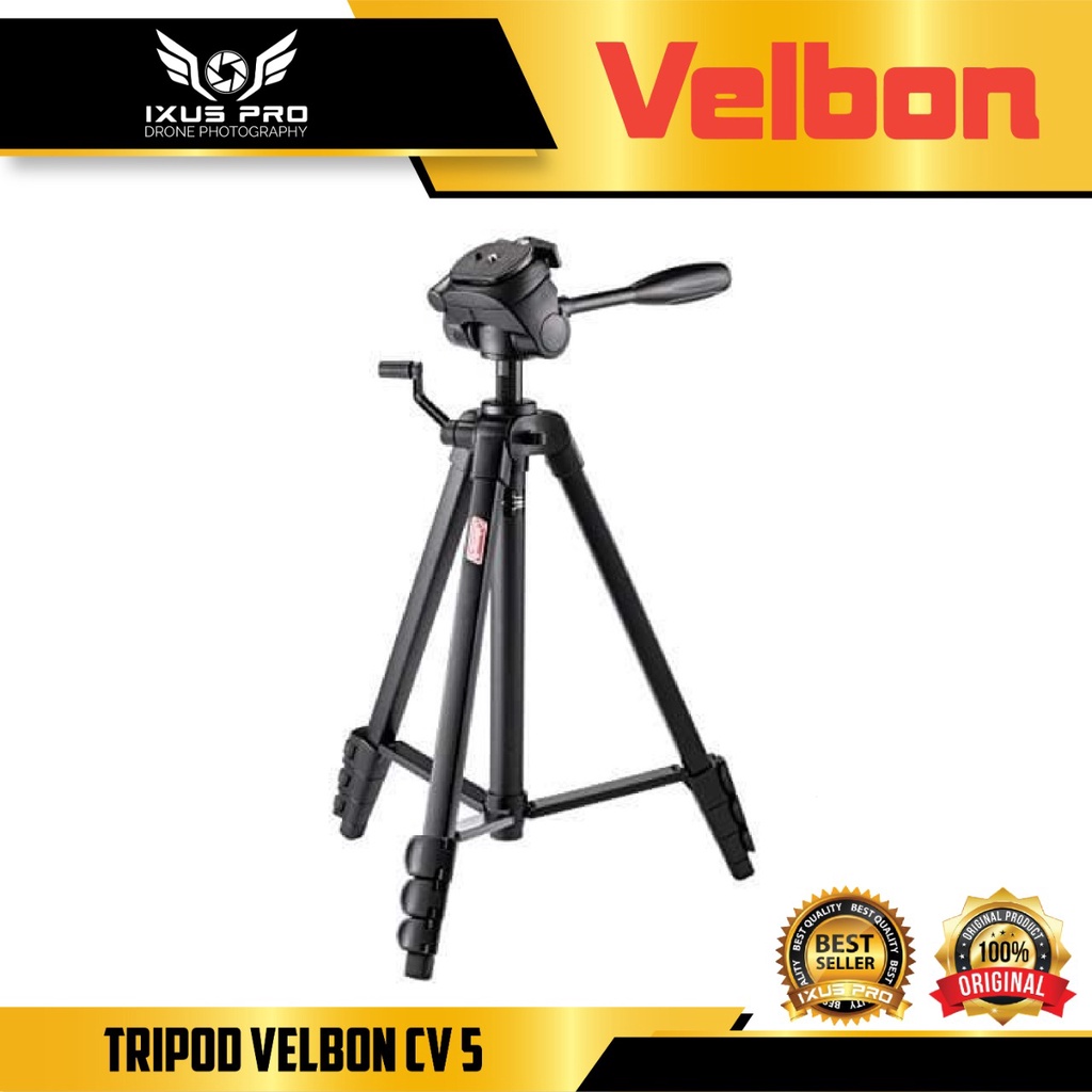 Jual Tripod Velbon CV 5 / CV5 / CV-5 Coleman Black Original | Shopee ...