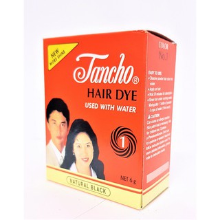 Jual Tancho Powder Hair Dye Black / Hitam 6 gr / Semir Rambut | Shopee ...