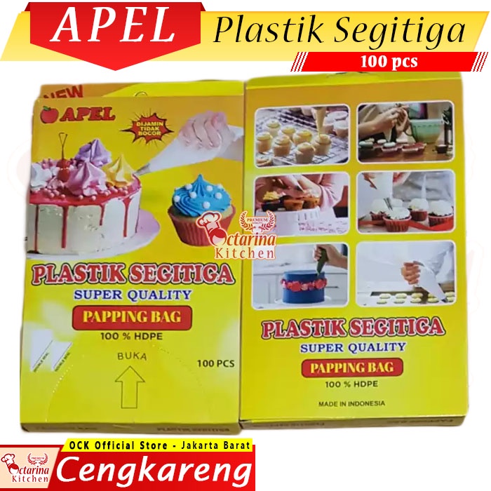 Jual Plastik Segitiga Kue 100 pcs - Papping Bag - Pipping Bag - Dekor ...