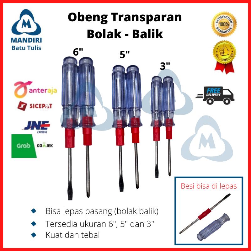 Jual Obeng Bulak balik / Plus Minus / Bolak Balik / Obeng Kecil ...