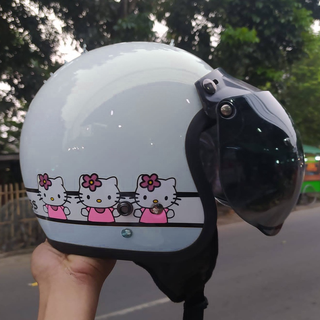 Jual Helm Bogo Anak Junior Motif Hello Kity Untuk Anak 5 Sampai 10 ...