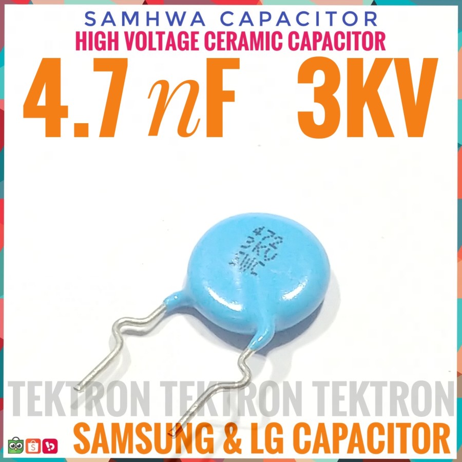 Jual Samhwa 4.7nF 3KV Ceramic Capacitor 472 3000V Keramik High Voltage 4.7n | Shopee Indonesia