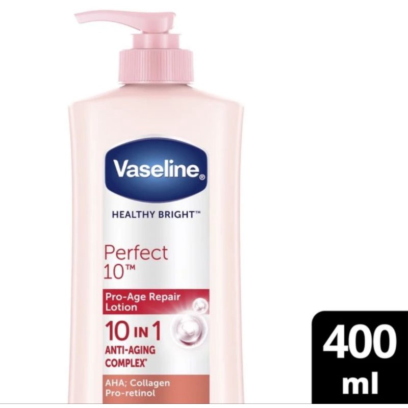Jual Vaseline Perfect 10 Hand Body Lotion dengan AHA, Collagen & Pro ...
